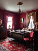 24 Cherry Red Bedroom Walls Ideas
