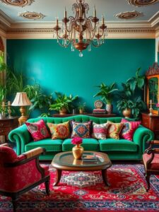 23 Vintage Maximalism Living Room Decor Ideas