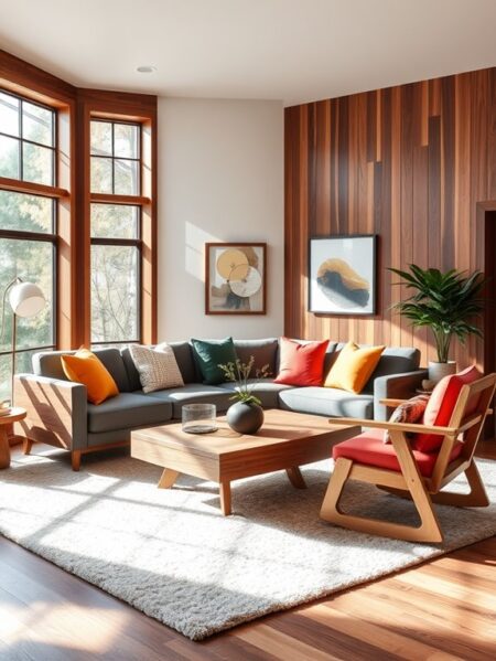 25 Contrast Trim Living Room Ideas