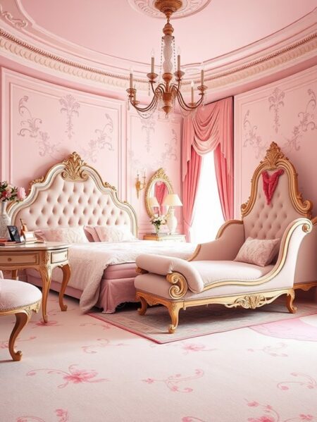 20 Pink Rococo Bedroom Ideas