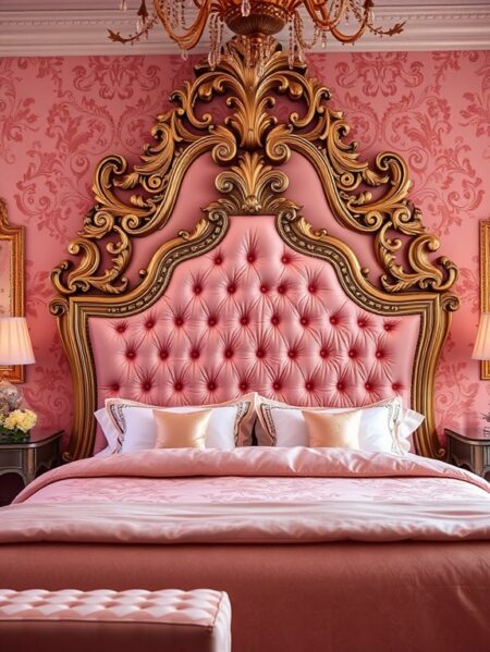 20 Pink Rococo Bedroom Ideas
