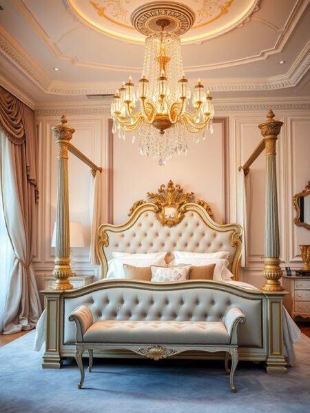 23 Modern French Rococo Bedroom Ideas