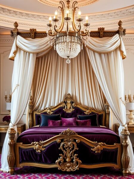 23 Modern French Rococo Bedroom Ideas