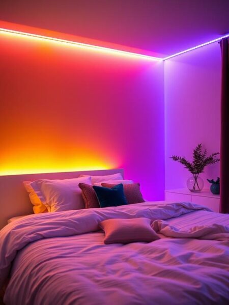25 LED Lights Bedroom Ideas