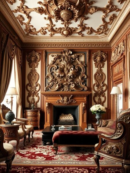 22 Rococo Living Room Decor Ideas