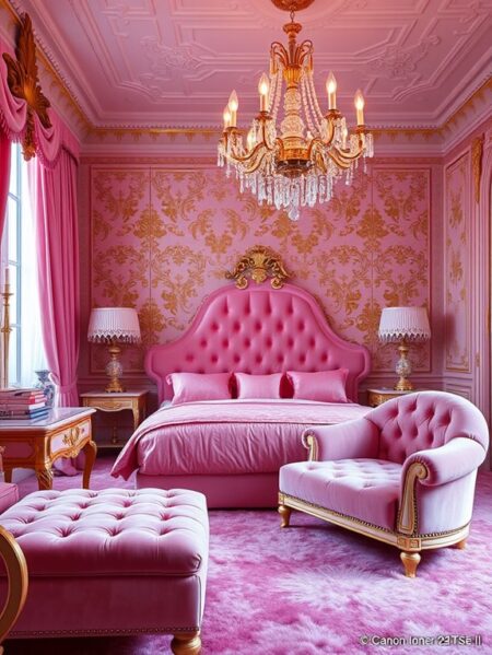 20 Pink Rococo Bedroom Ideas