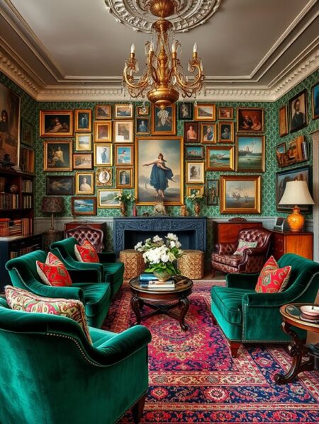 23 Vintage Maximalism Living Room Decor Ideas