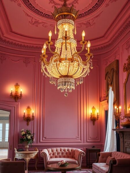 23 Pink Rococo Living Room Ideas
