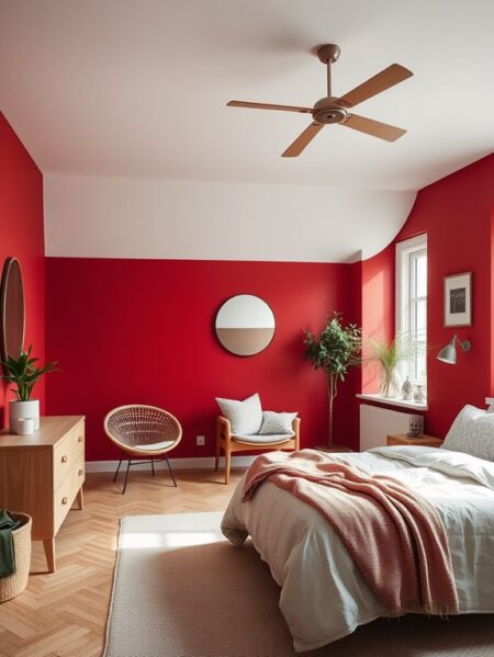 24 Cherry Red Bedroom Walls Ideas