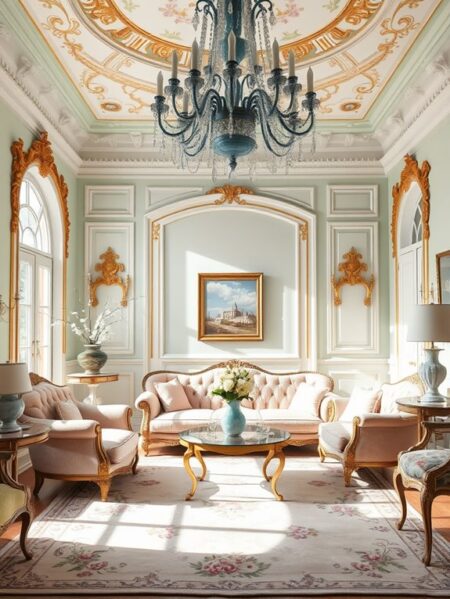 22 Rococo Living Room Decor Ideas
