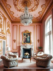 23 Pink Rococo Living Room Ideas