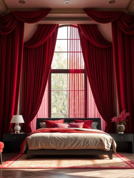 21 Cherry Red Bedroom Ideas