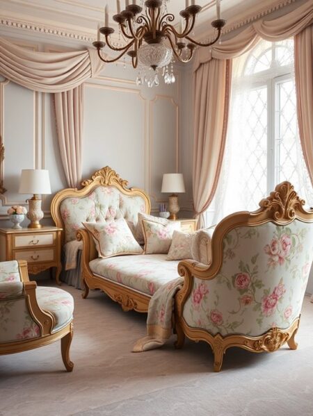 23 Modern French Rococo Bedroom Ideas