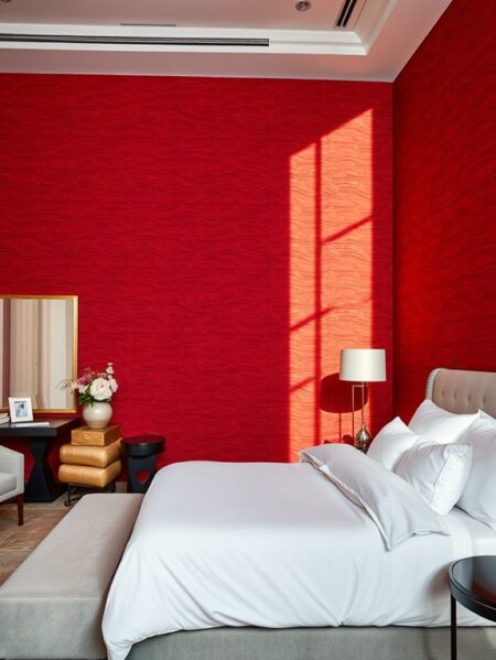 24 Cherry Red Bedroom Walls Ideas