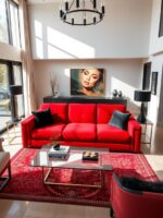 21 Cherry Red Living Room Decor