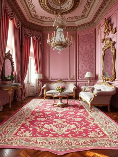 23 Pink Rococo Living Room Ideas