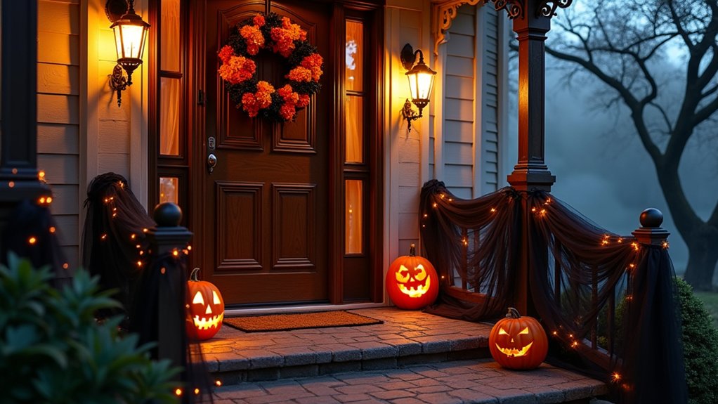 18 Halloween House Entrance Decor Ideas That Set the Spooky Tone