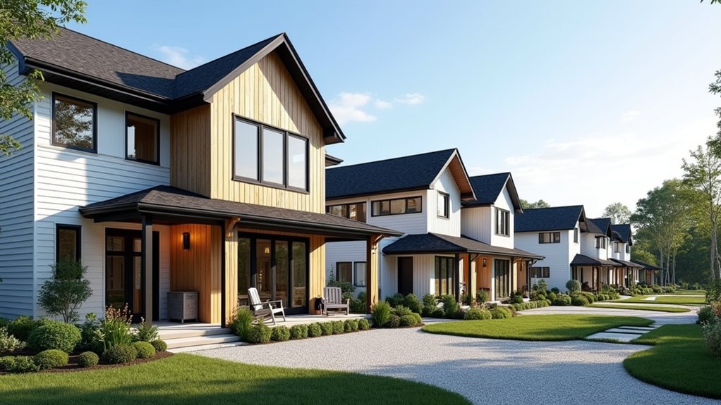 23 Modern Transitional Farmhouse Exteriors For Balanced Style