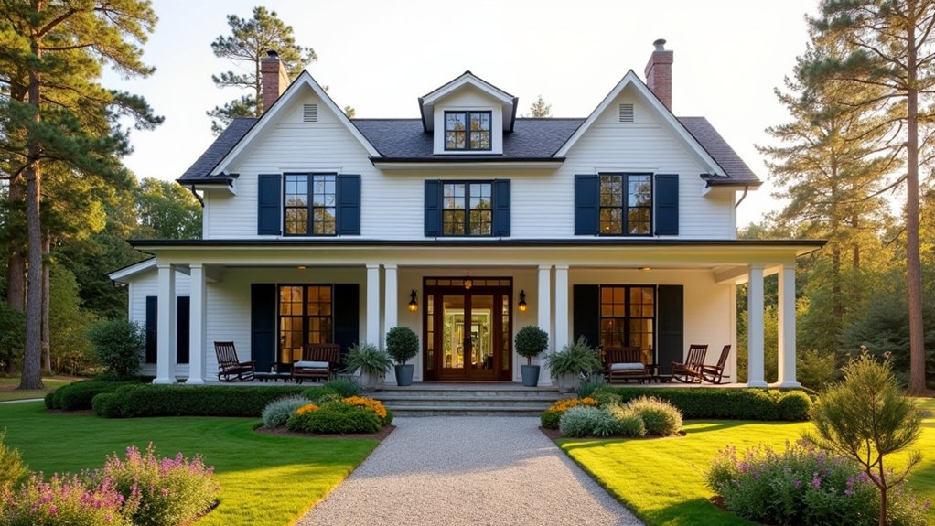 24 Modern Farmhouse Exteriors With Shutters For Classic Appeal