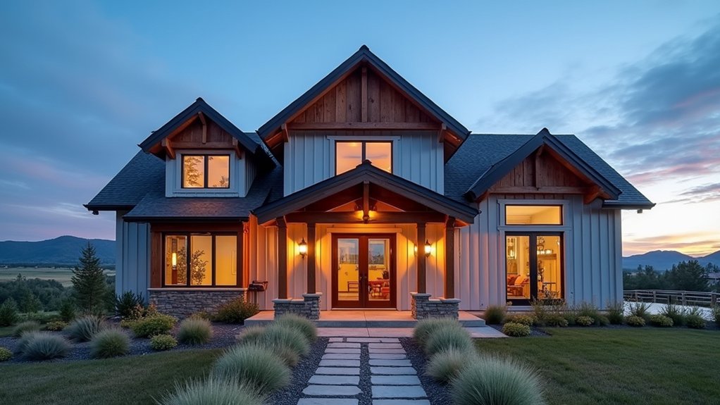 23 Modern Farmhouse Exteriors With Wood Accents For Natural Beauty