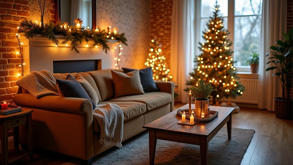 19 Elegant Living Room Christmas Light Ideas That Feel Instantly Festive