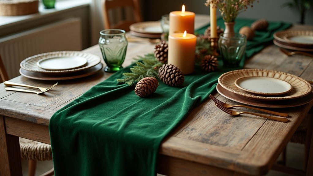 20 Velvet Christmas Table Runner Ideas That Add Luxe Texture