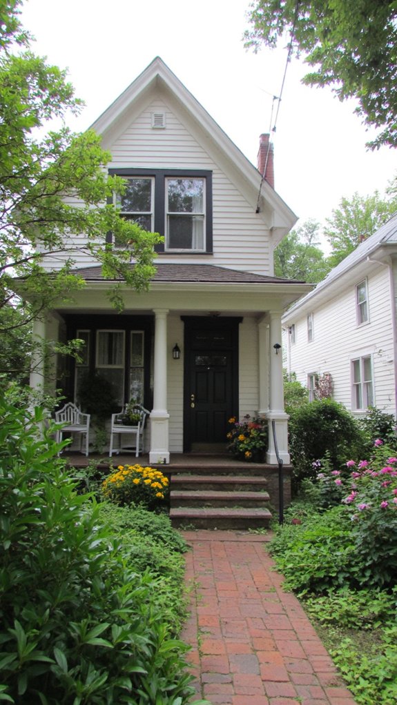 22 Colonial House Exterior Black Windows For Striking Contrast