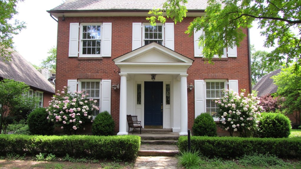 21 Georgian Colonial House Exterior Designs With Classic Appeal