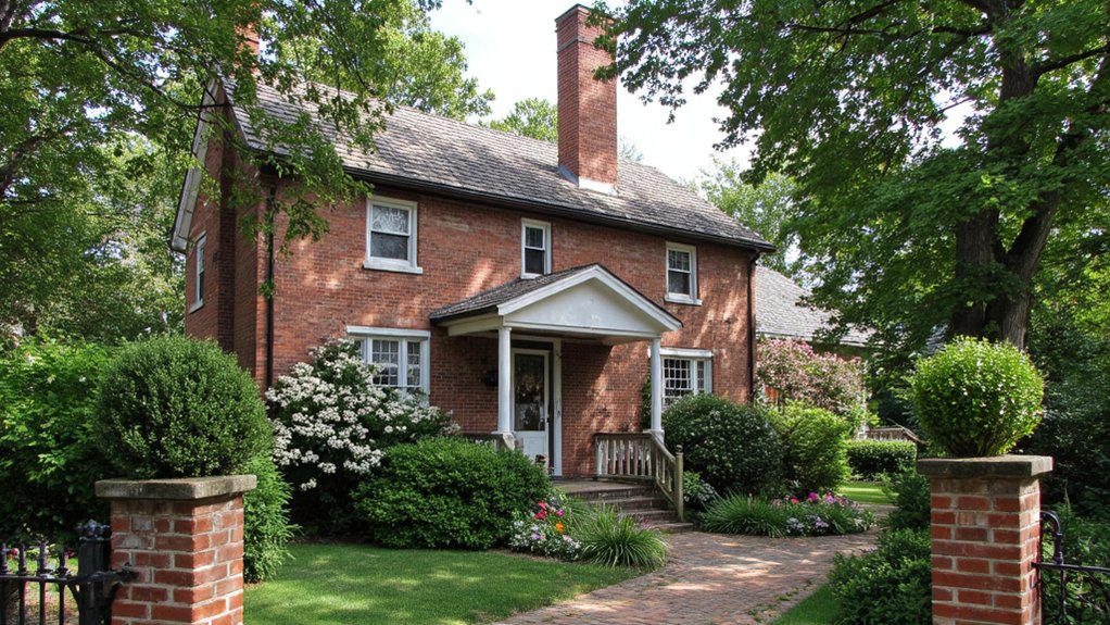 20 Colonial House Exterior Chimneys That Highlight Tradition