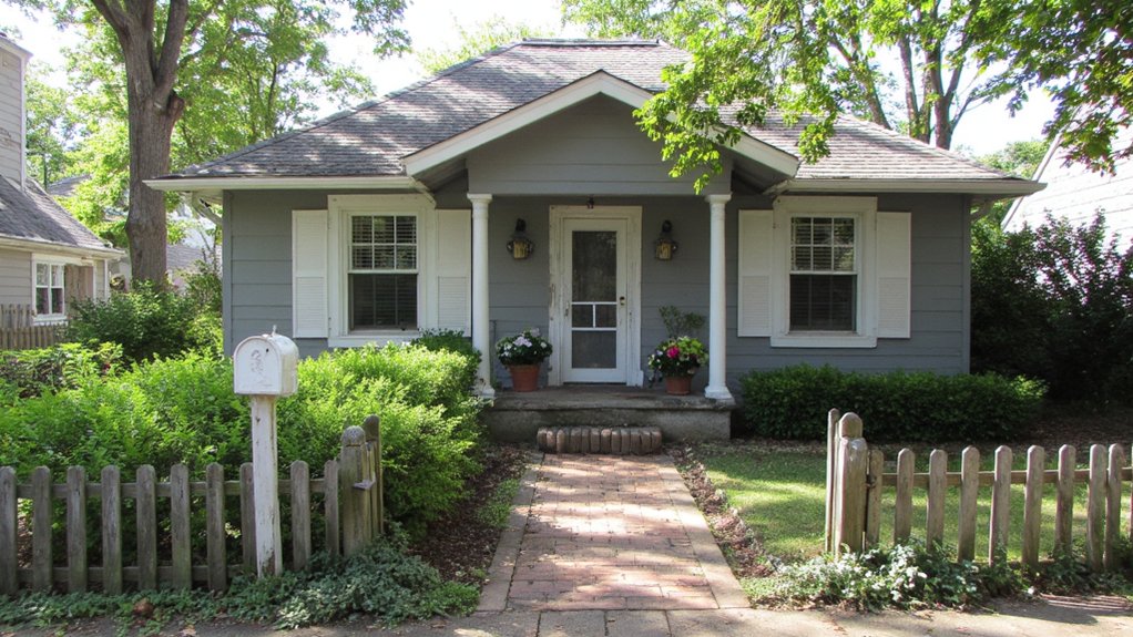 19 Grey Cottage Exteriors With White Trim for a Subtle Contrast